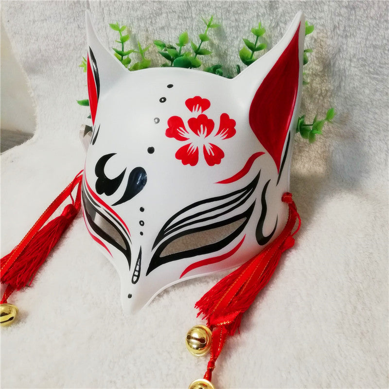 Ancient Spirit Fox Half Kitsune Mask – Japanese Oni Masks