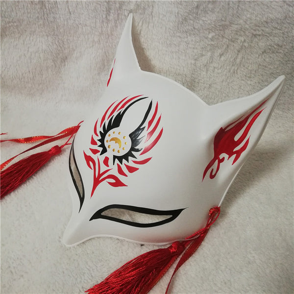 Blazing Oracle Kitsune Mask – Japanese Oni Masks