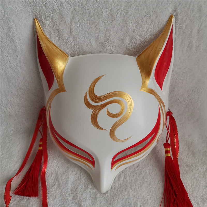 Delicate Pastel Kitsune Mask – Japanese Oni Masks