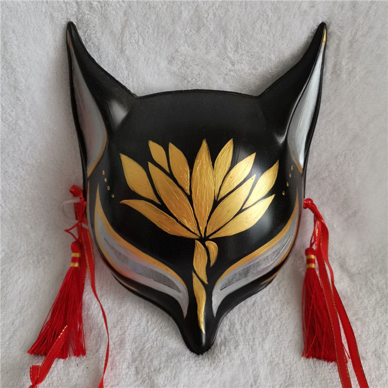 Glimmering Fox Mystique Mask – Japanese Oni Masks