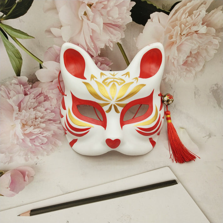 Golden Horizon Japanese Kitsune Mask – Japanese Oni Masks