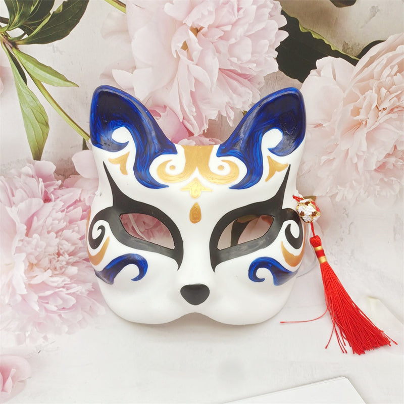 Half Cat Spirit Kabuki Mask – Japanese Oni Masks