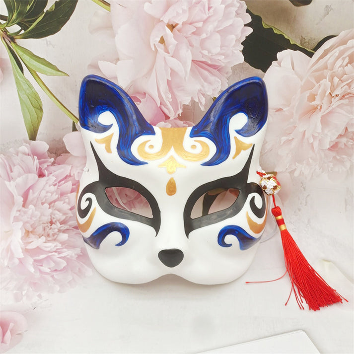 Half Cat Spirit Kabuki Mask – Japanese Oni Masks