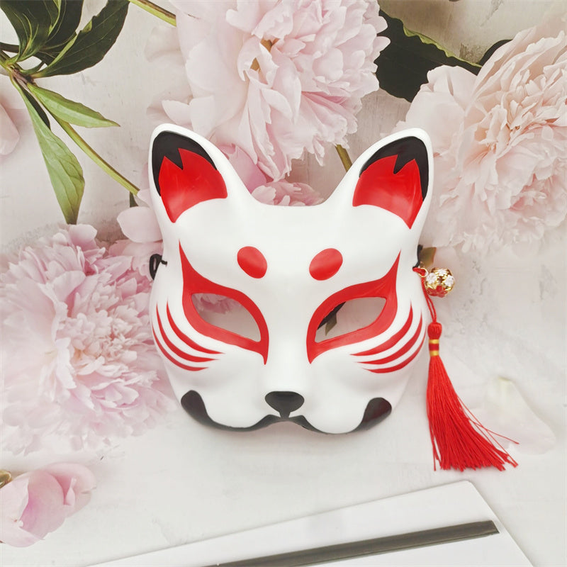 Halloween Fox Half Mask Japanese – Japanese Oni Masks