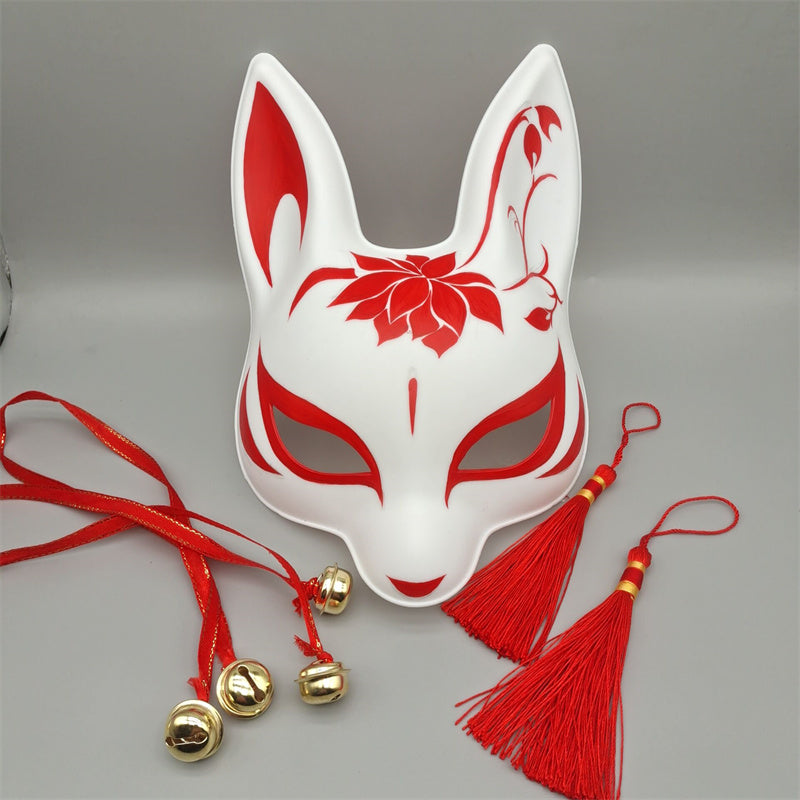 Japanese Half Face Party Fox Mask – Japanese Oni Masks