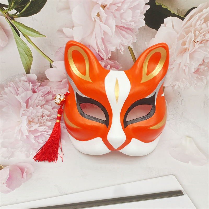 Japanese Kabuki Kitsune Cats Mask – Japanese Oni Masks