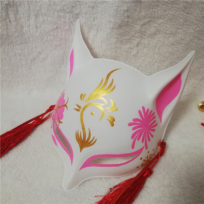 Japanese Sakura Mist Kitsune Mask – Japanese Oni Masks