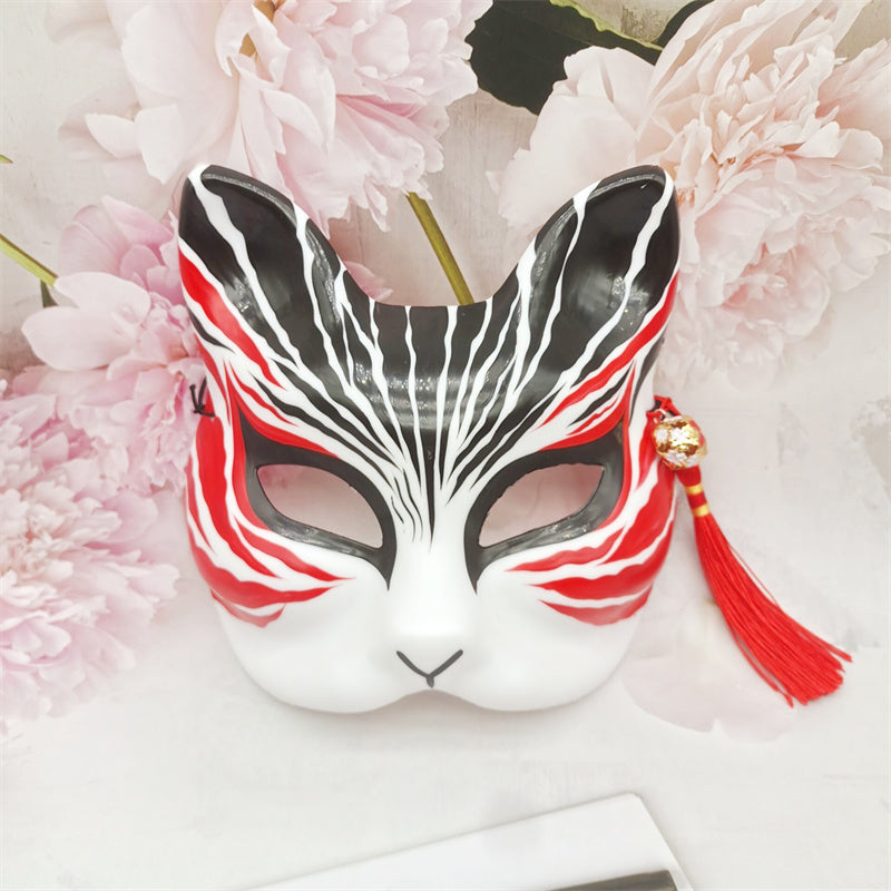 Obsidian Blaze Kitsune Mask – Japanese Oni Masks