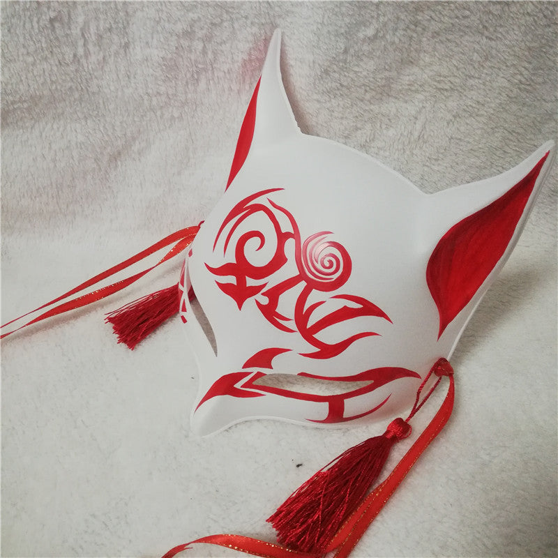 Red Horizon Fox Mask – Japanese Oni Masks