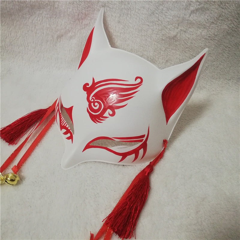 Ruby Phantom Kitsune Mask – Japanese Oni Masks