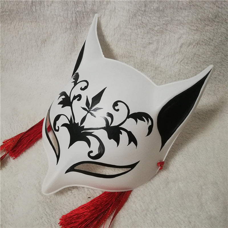 Scarlet Eclipse Kitsune Mask – Japanese Oni Masks