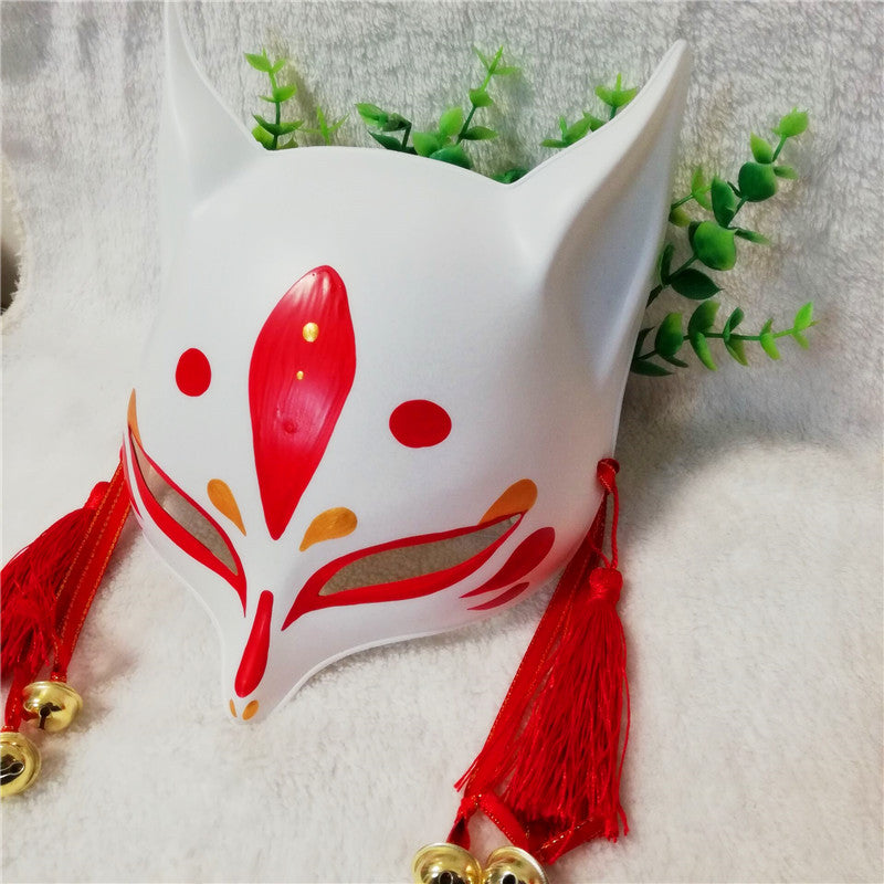 Inferno Scarlet Kitsune Mask – Japanese Oni Masks