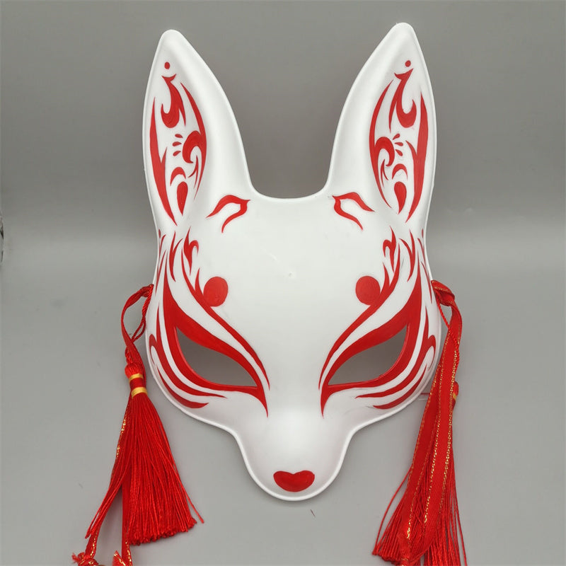 Serene Rabbit Half Kitsune Mask – Japanese Oni Masks