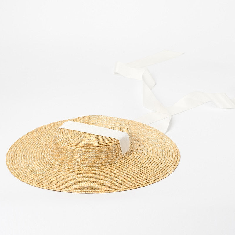 Ladies Flat Brim Japanese Straw Hat – Japanese Oni Masks