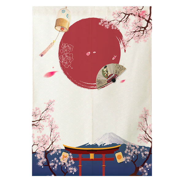 Vertical Screen Japanese Door Curtains – Japanese Oni Masks
