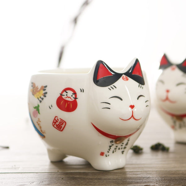 Cute Cat Japanese Tea Set – Japanese Oni Masks