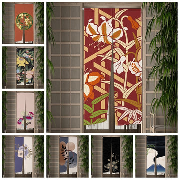 Japanese Door Curtains – Japanese Oni Masks