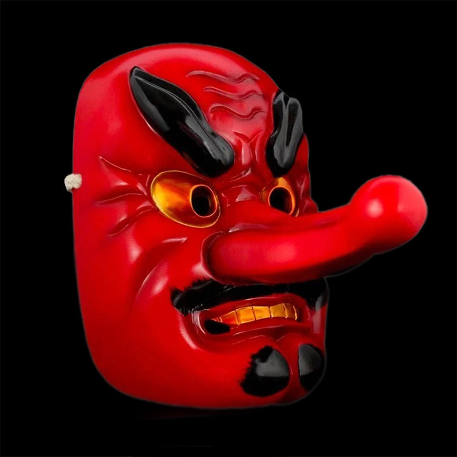 Japanese Tengu Red Mask – Japanese Oni Masks